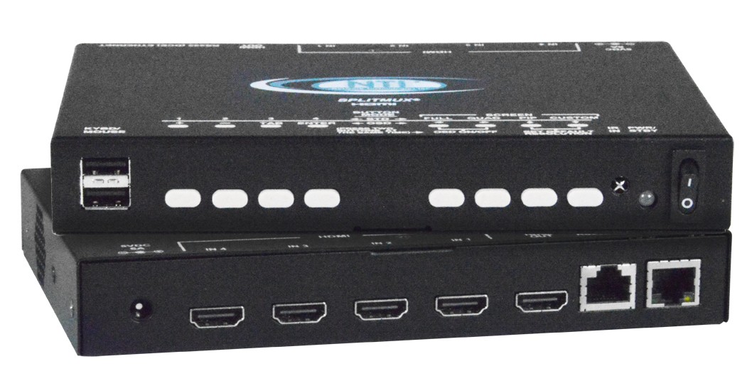 HDMI Quad Screen Splitter Multiviewer 1080p 4-Channel Video Mixer